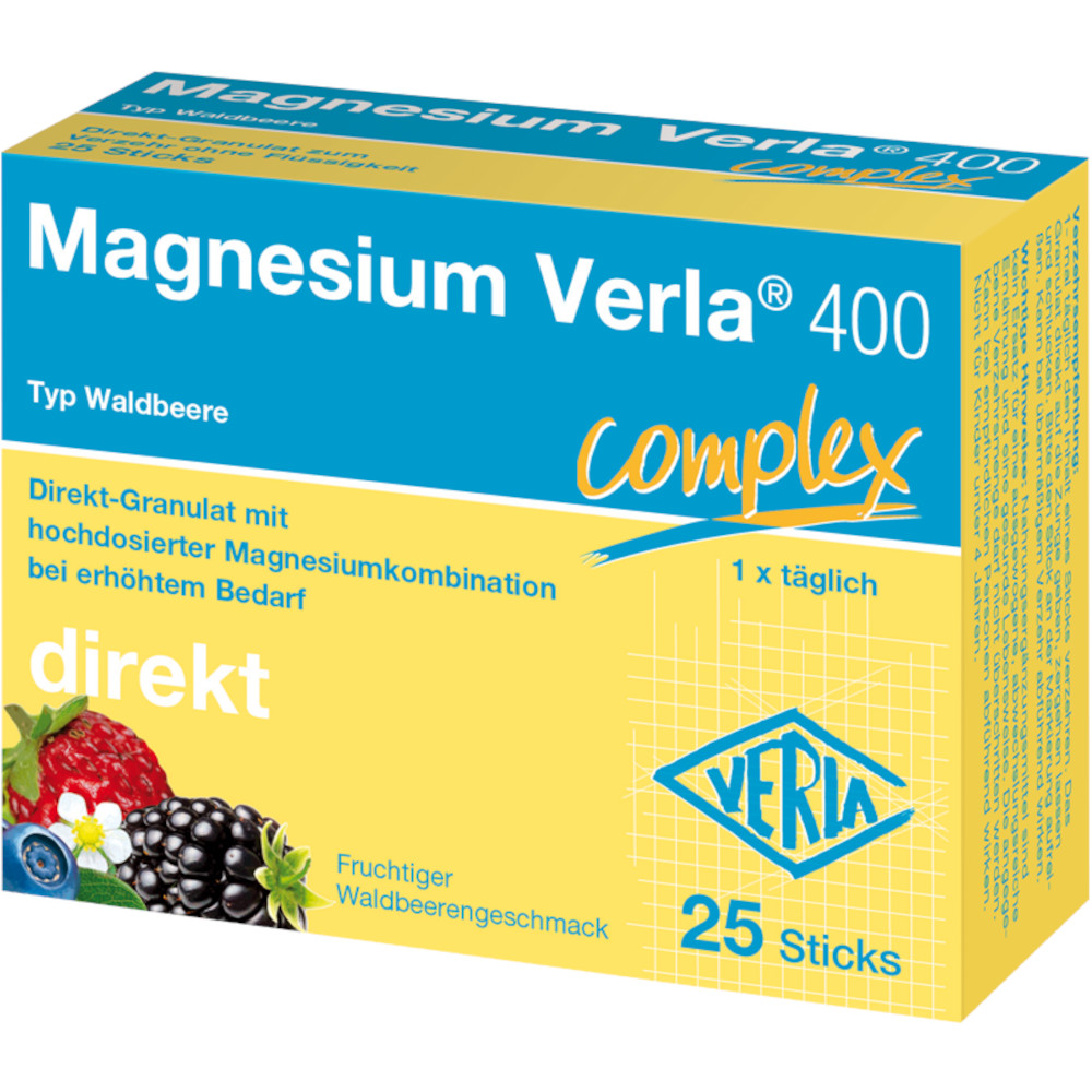 Magnesium Verla 400 complex Waldbeere 25 St Granulat | 18263852
